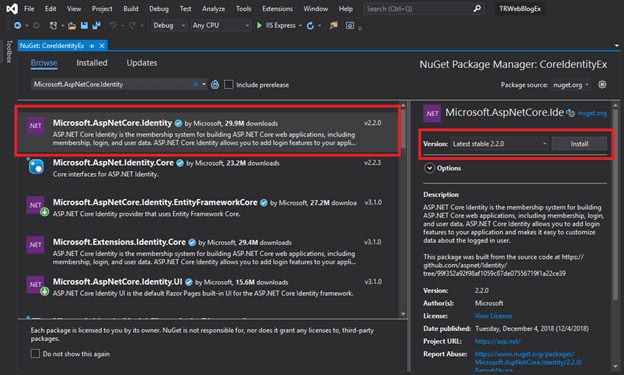 Using Aspnet Core 30 Identity With Mysql 1770